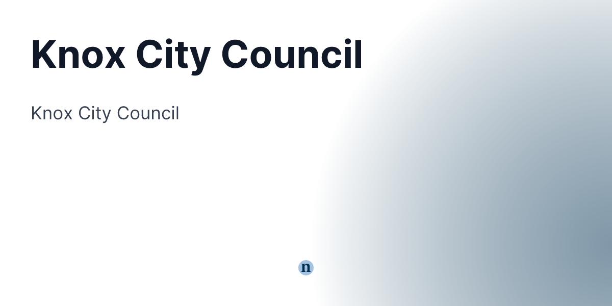 Knox City Council | Nuttshell
