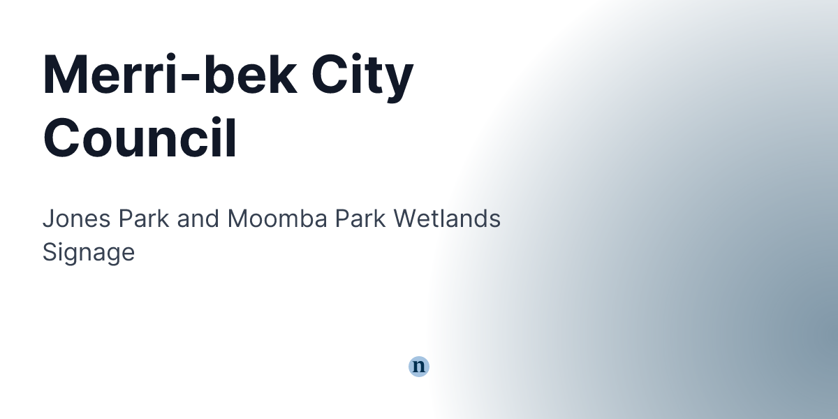 Merri Bek City Council | Nuttshell
